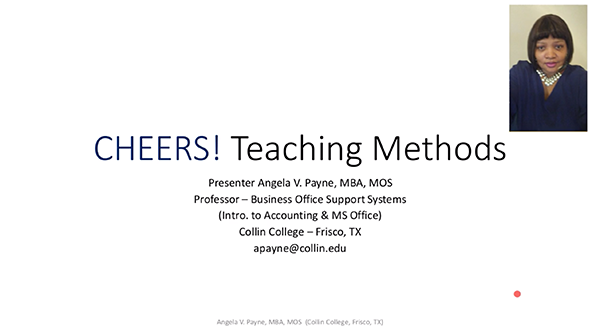 CHEERS! Teaching Strategies - NISOD